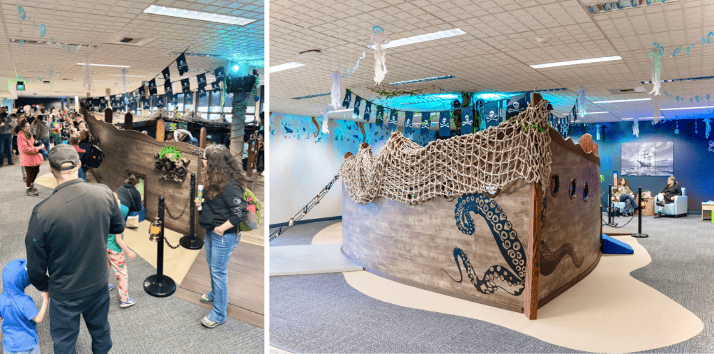 Sunken Pirate Ship “The Jolly Reader” comes to Shelton Timberland ...